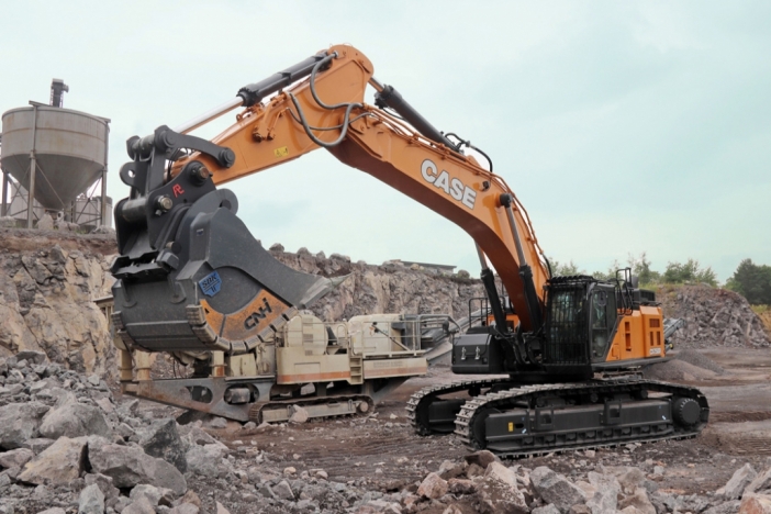 Il CASE CX750D: produttività e versatilità nelle cave tedesche